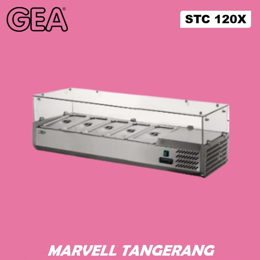 Jual GEA STC-120X STAINLESS STEEL COUNTER TOP SALAD CASE PEMAJANG SALAD ...