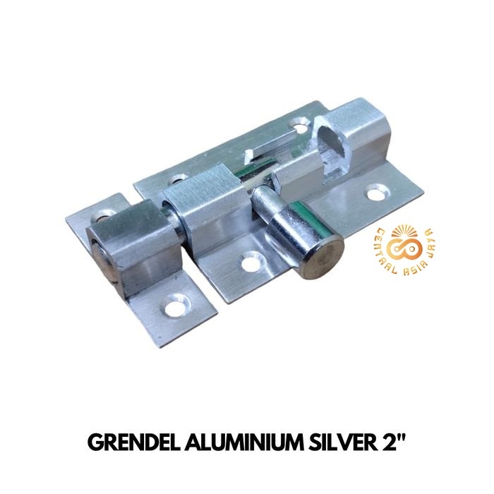 Jual GRENDEL ALUMUNIUM 2" SN/SLOT SELOT JENDELA PINTU KANDANG LEMARI ...