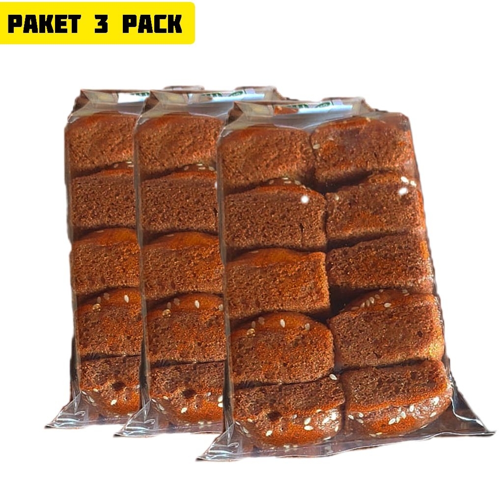 Jual Paket 3 Pack Bolu Gambang Wijen Original Hd Jajanan Khas Manis Isi ...