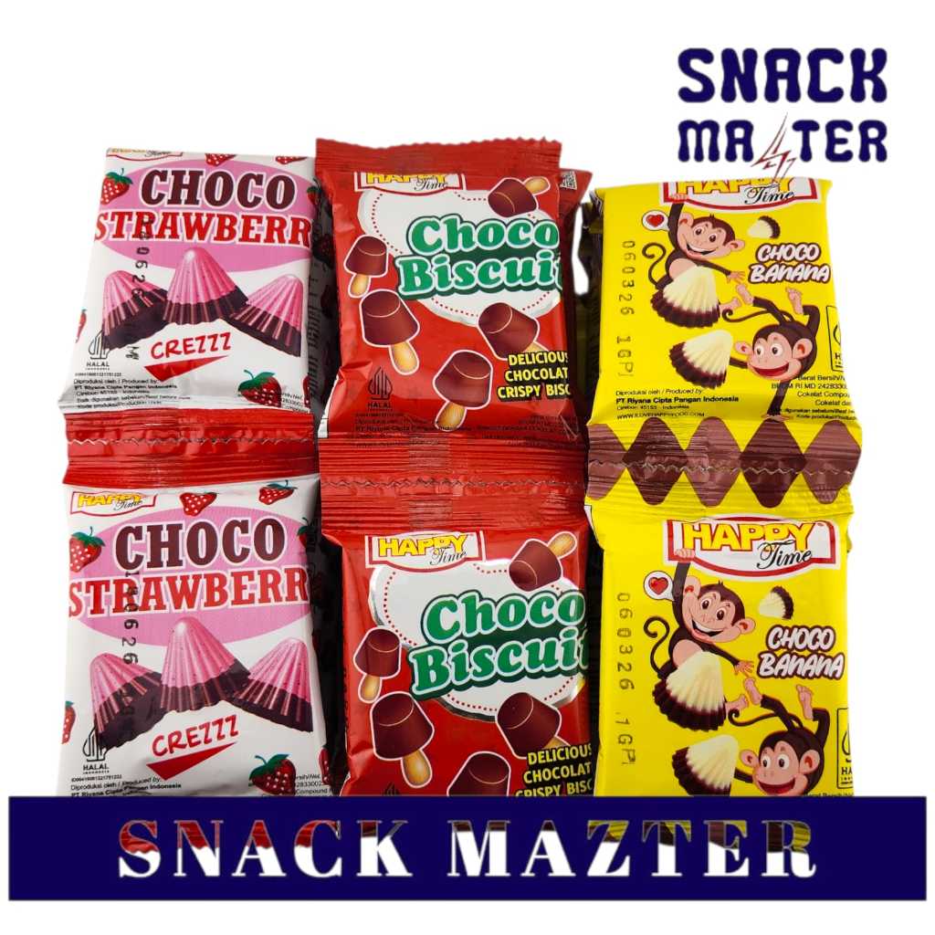 Jual Happy Time Choco Crispy Biscuits - Netto 10bks x 8 gr | Shopee ...