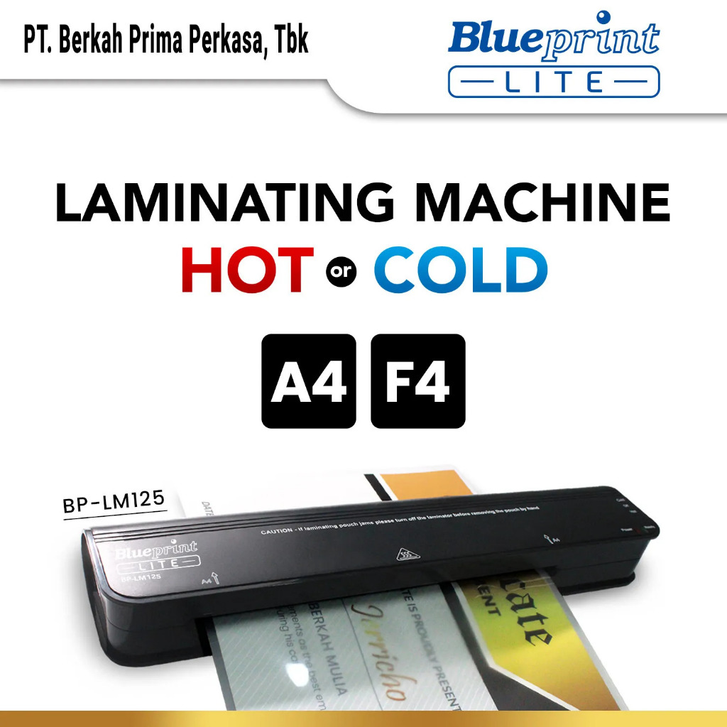 Jual Mesin Laminating BLUEPRINT LM125A Hot and Cold Laminating Machine ...