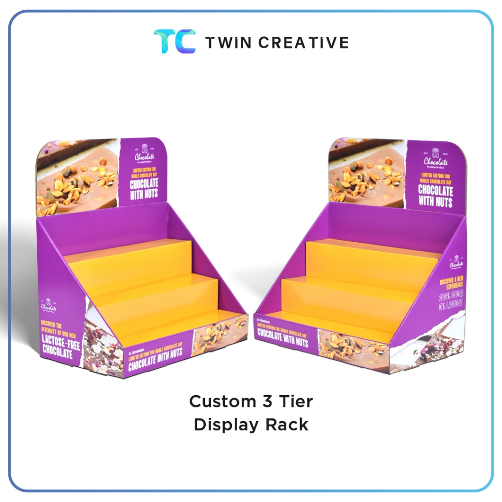 Jual Custom POS 3 Tier Display Rack - Cetak Counter Display Corrugated ...
