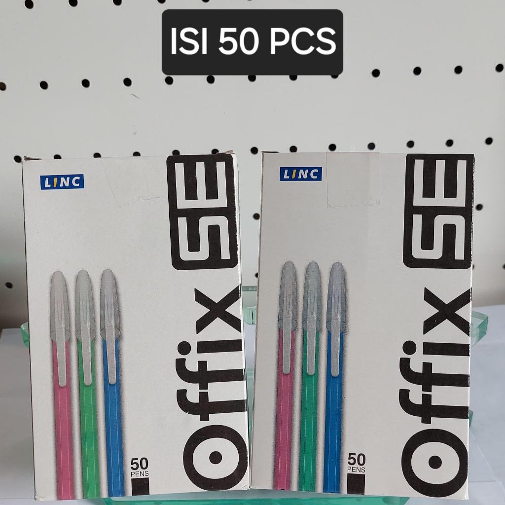 Jual PENTONIC OFFIX SE Ball Pen LINC 0.6 mm (50 PCS) | Shopee Indonesia
