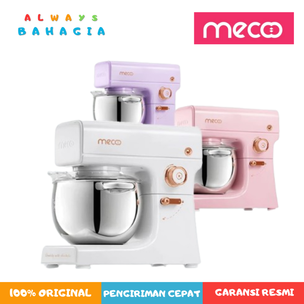 Jual Mecoo Aesthetic Premium Stand Mixer 6 Liter Smart LED Silent Motor ...