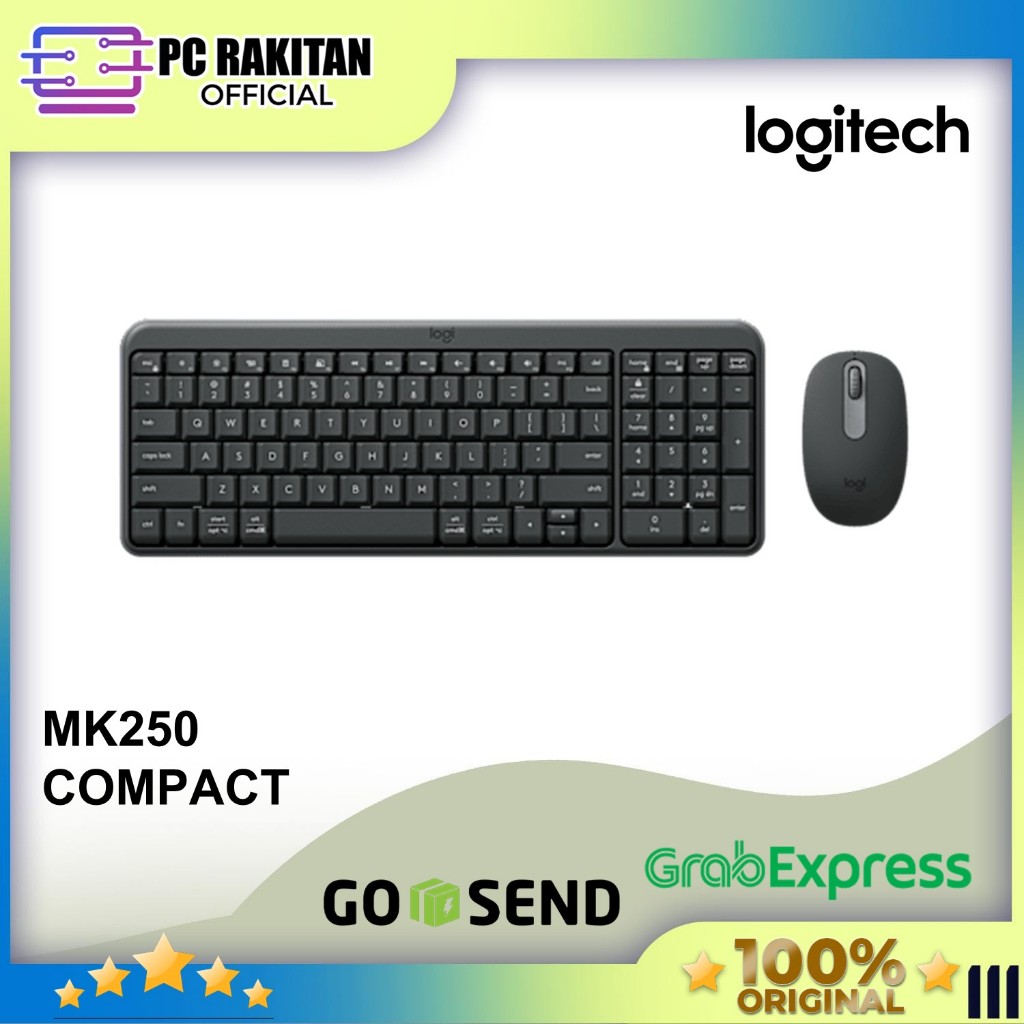 Jual LOGITECH MK250 COMPACT BLUETOOTH WIRELESS - MOUSE DAN KEYBOARD ...