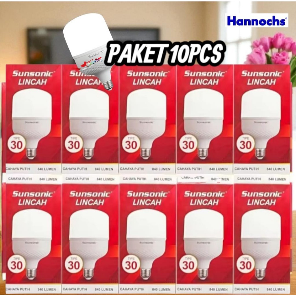 Jual (PAKET 10PCS) Lampu Hannochs Lincah 30w, 20w, 15w, 10w, 5w,Bohlam ...