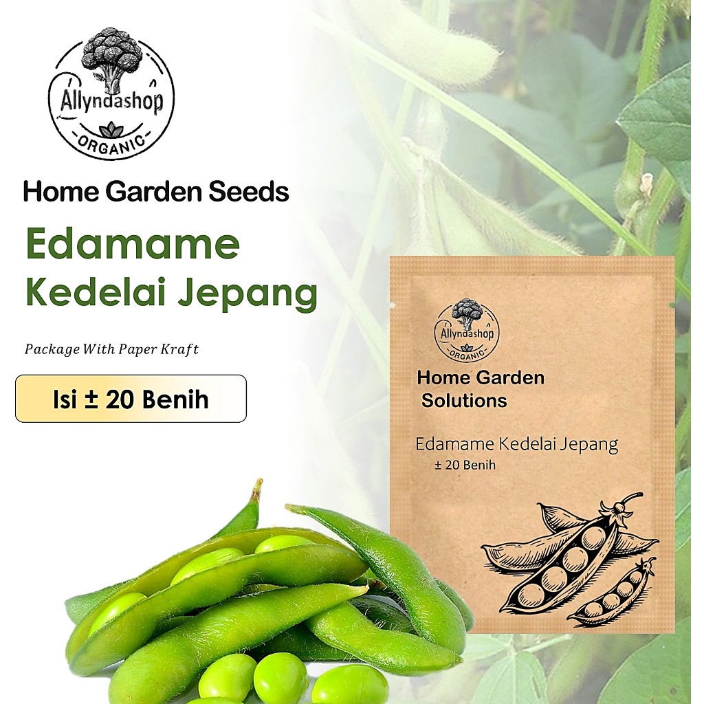 Jual 30 Biji - Bibit Benih Edamame Kacang Kedelai Jepang Unggul ...
