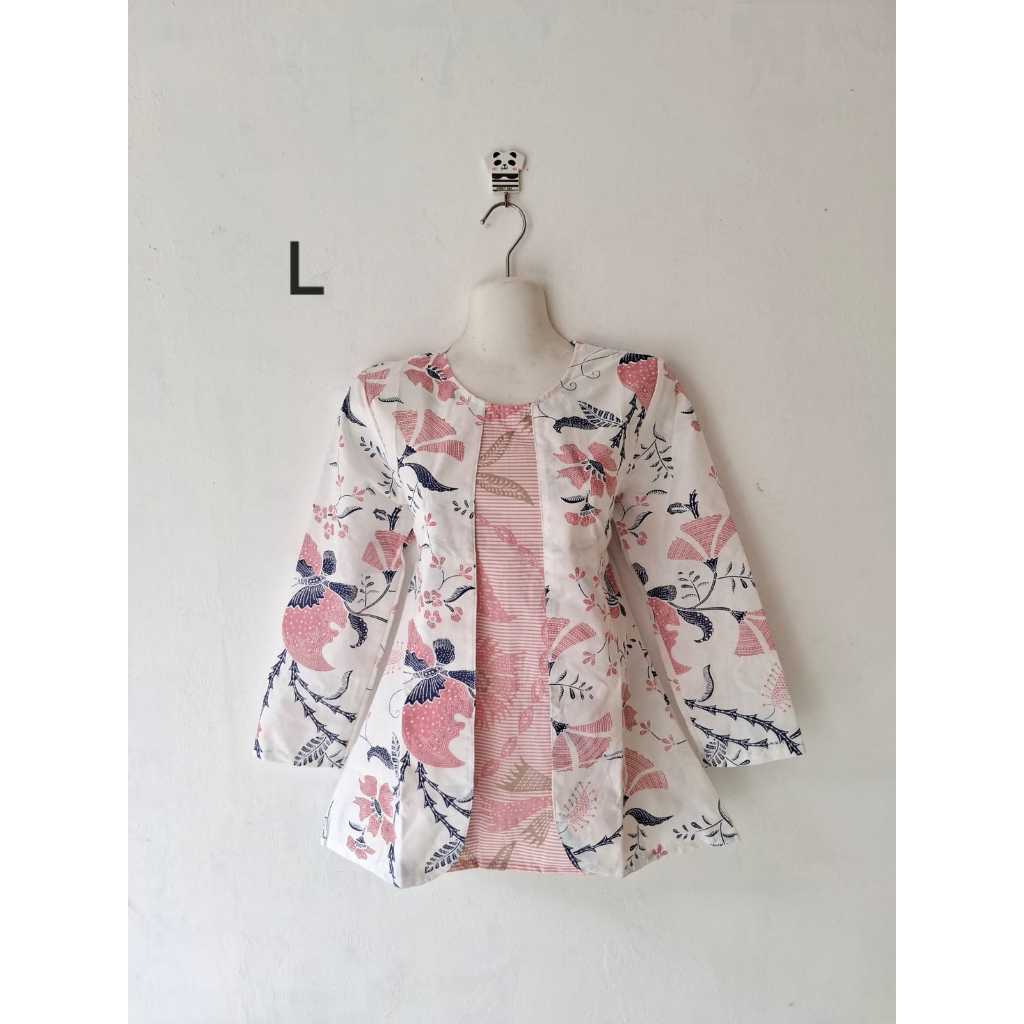 Jual blouse batik kerja model bolero | Shopee Indonesia