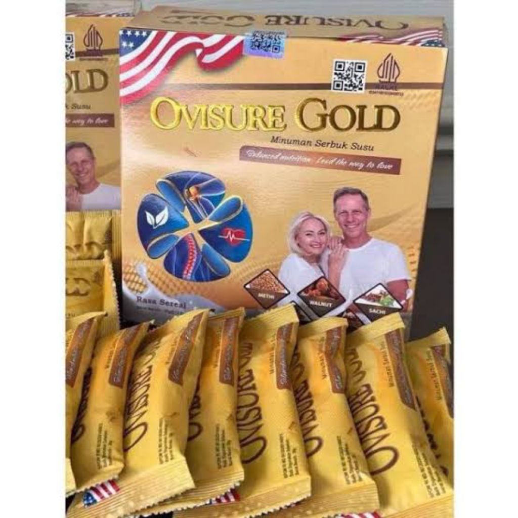 Jual 2 BOX SUSU OVISURE GOLD PLUS ORIGINAL VITAMIN TULANG DAN SENDI ...