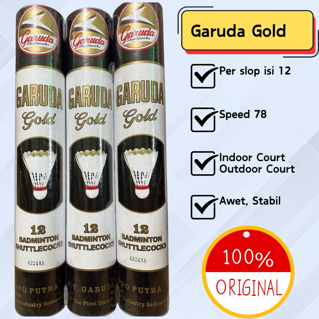Jual Shuttlecock Kok GARUDA GOLD PUTIH (100% ORIGINAL) | Shopee Indonesia