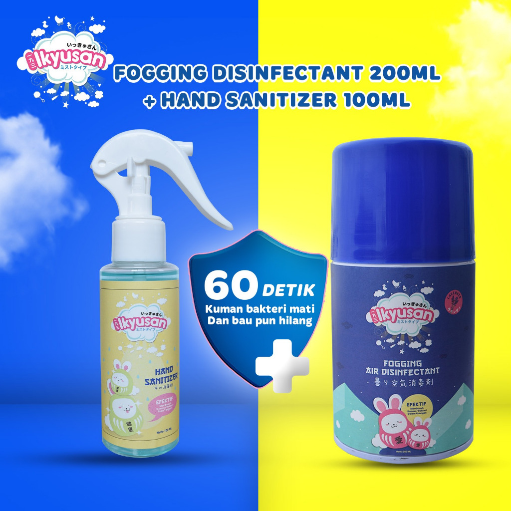 Jual IKYUSAN Disinfectant 200ml & Hand Sanitizer 100ml – Bersihkan ...
