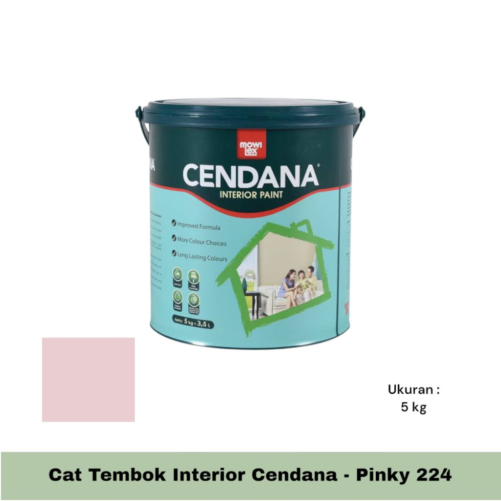 Jual Cat Tembok Warna Pink Merah Muda Cendana Cat Tembok Interior ...