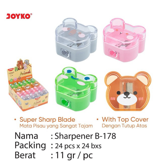 Jual ( 1 pcs ) Rautan B 178 / Sharpener / Kerukan Lucu B178 / Serutan ...