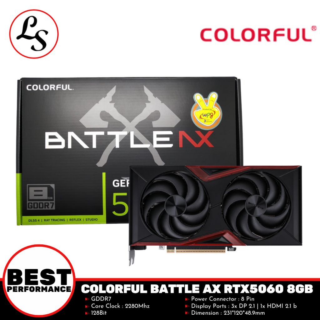 Jual COLORFUL VGA Battle AX RTX 5060 8GB 128Bit | Shopee Indonesia