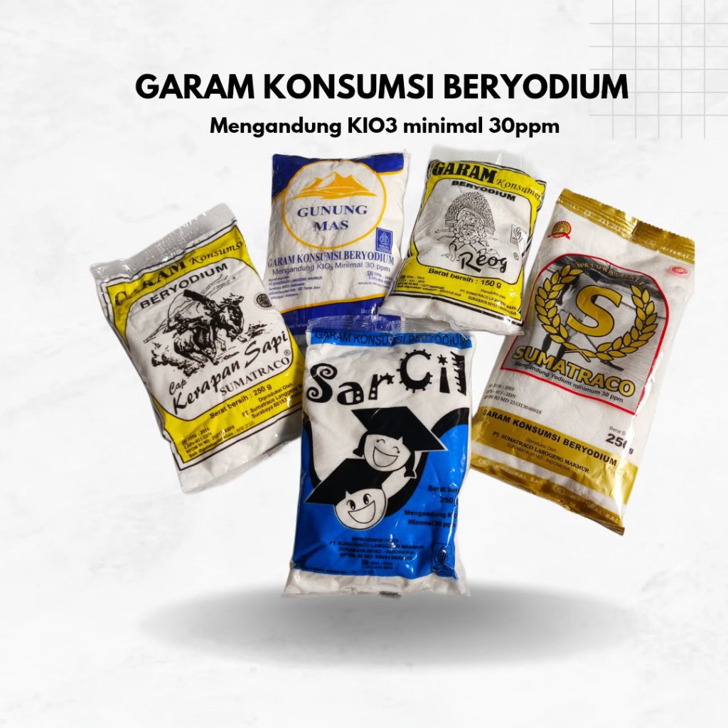 Jual Garam Halus Cap Reog, Kerapan Sapi, Sarcil, SGold - Garam Makan ...