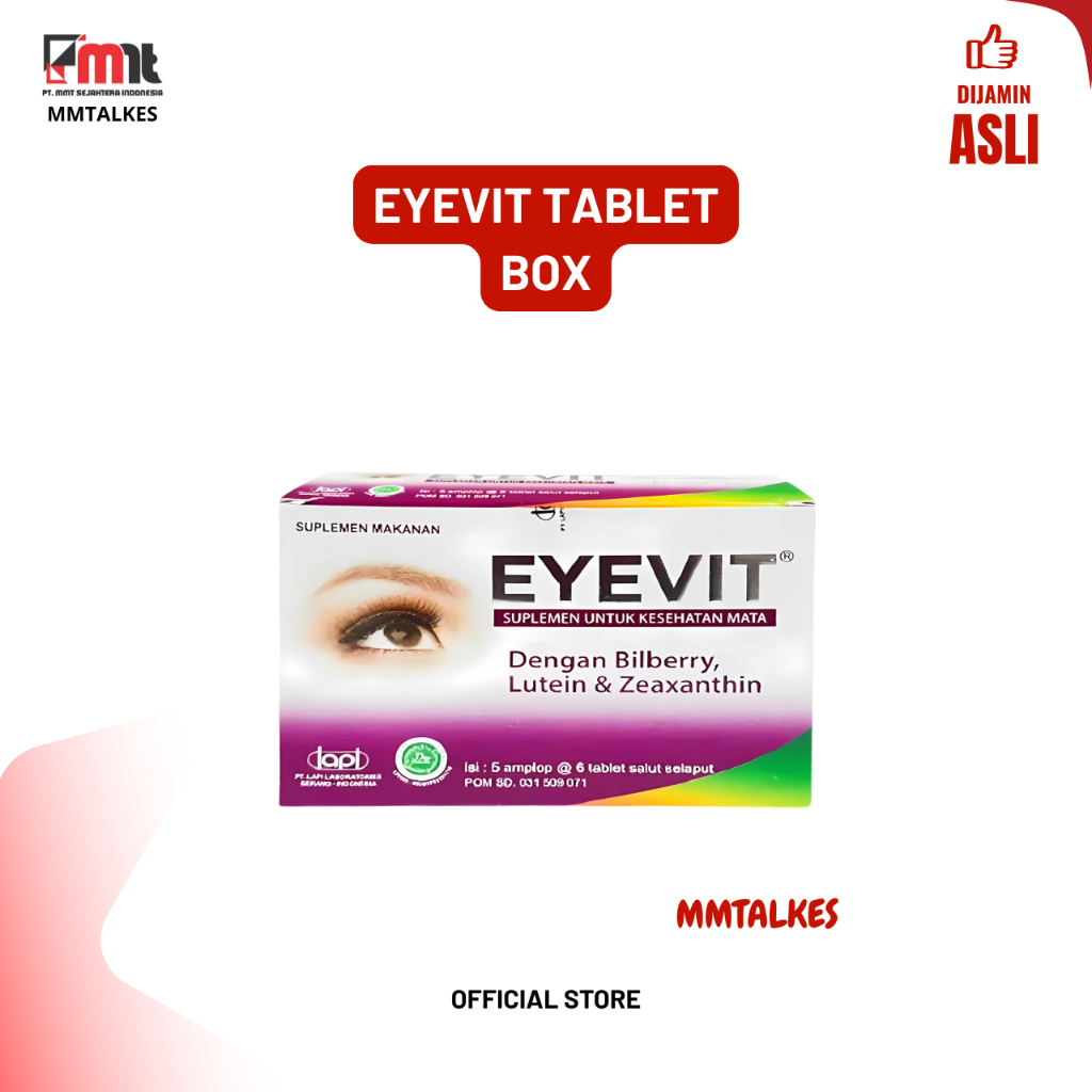 Jual EYEVIT 30 tablet (1 box) - vitamin mata minus terbaik terlaris ...