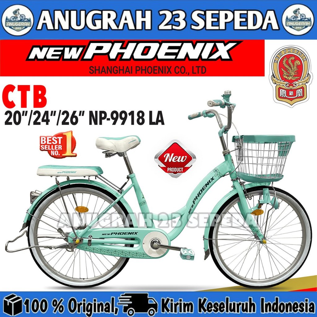 Jual Sepeda Mini Keranjang PHOENIX NP 9918 LA | Shopee Indonesia
