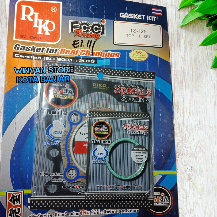 Jual PAKING TOPSET GASKET TOP SET(HEAD BORING) SUZUKI TS125 //TS 125 ORIGINAL RIKO | Shopee ...