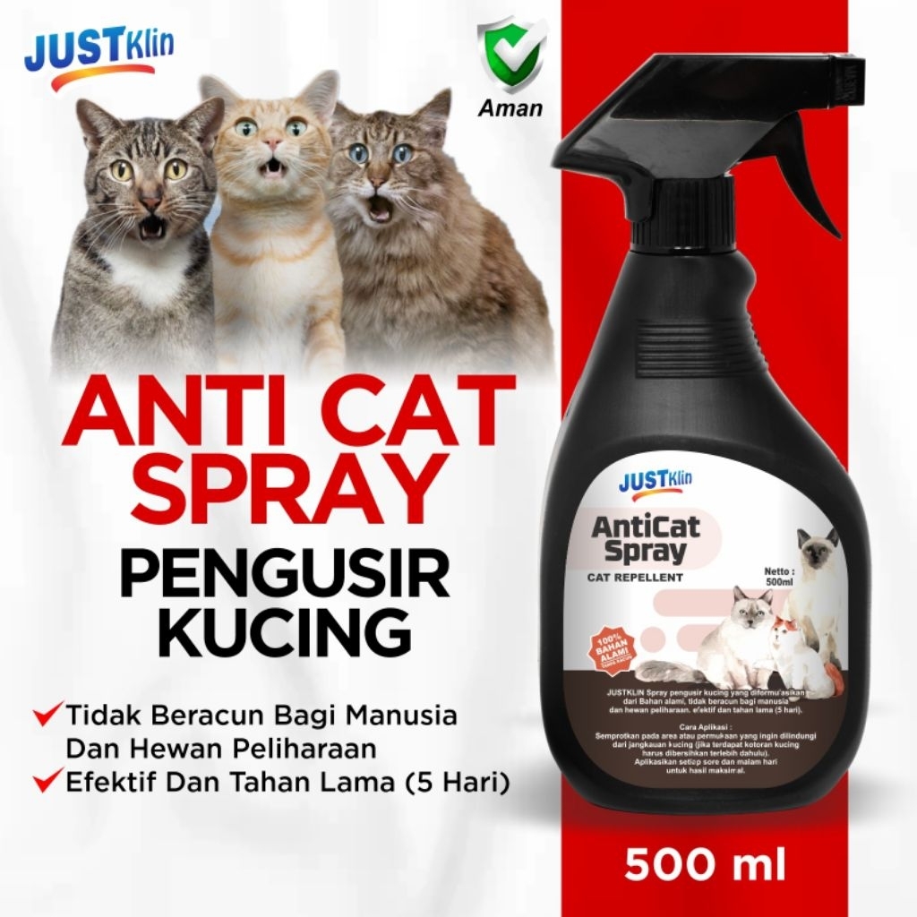 Jual Cairan Pengusir Anti Kucing Ampuh Alami Tidak Menyakiti Aman 500ml ...