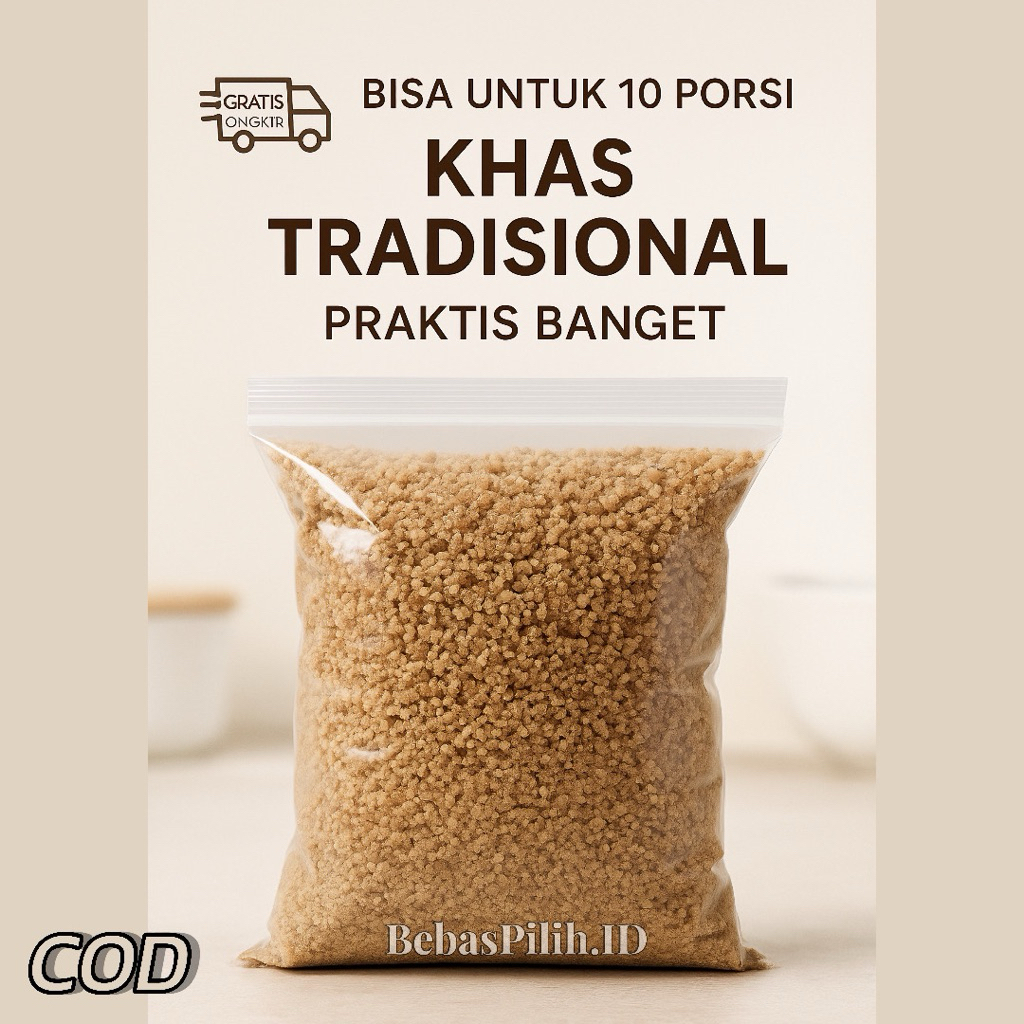 Jual Tiwul 500gr Warna Semu coklat/Oyek Tiwul Kering/Tiwul Pullen ...