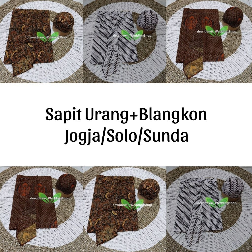 Jual Sapit Urang + Blangkon (1set, Motif Kembar) | Ready Blangkon Jogja ...