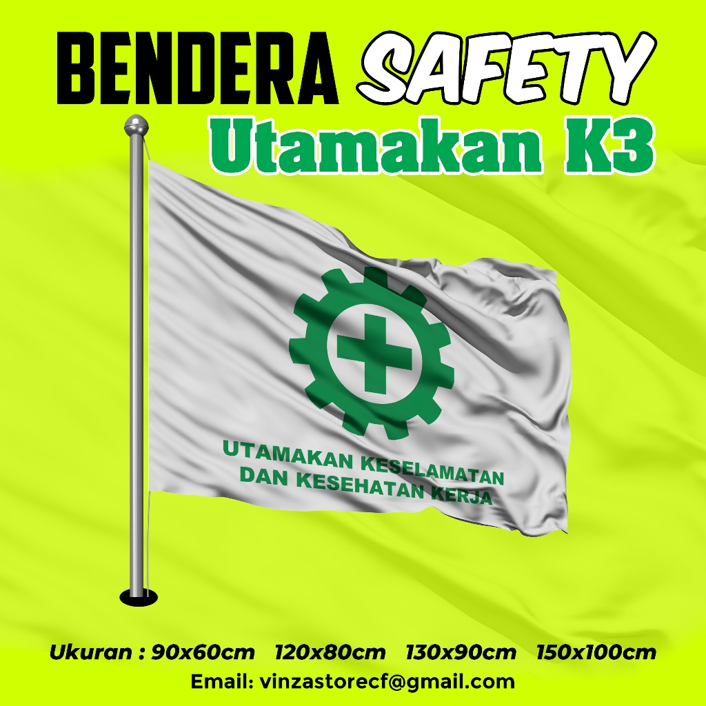 Jual BENDERA K3 PERUSAHAAN | BAHAN TC IMPORT | LANGSUNG KIRIM | Shopee ...