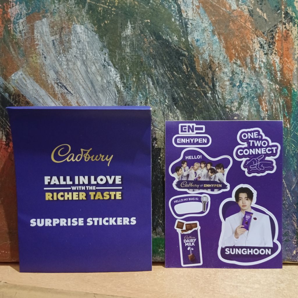 Jual Sticker Sunghoon Cadbury x Enhypen | Shopee Indonesia