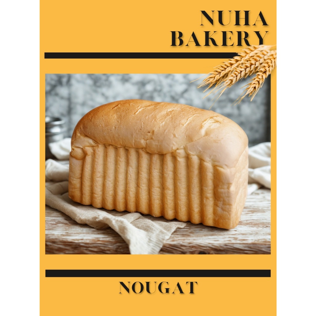 Jual Roti Nougat - Nogat - Tawar Jadul - Ukuran 20x8x10cm - 300 gram ...
