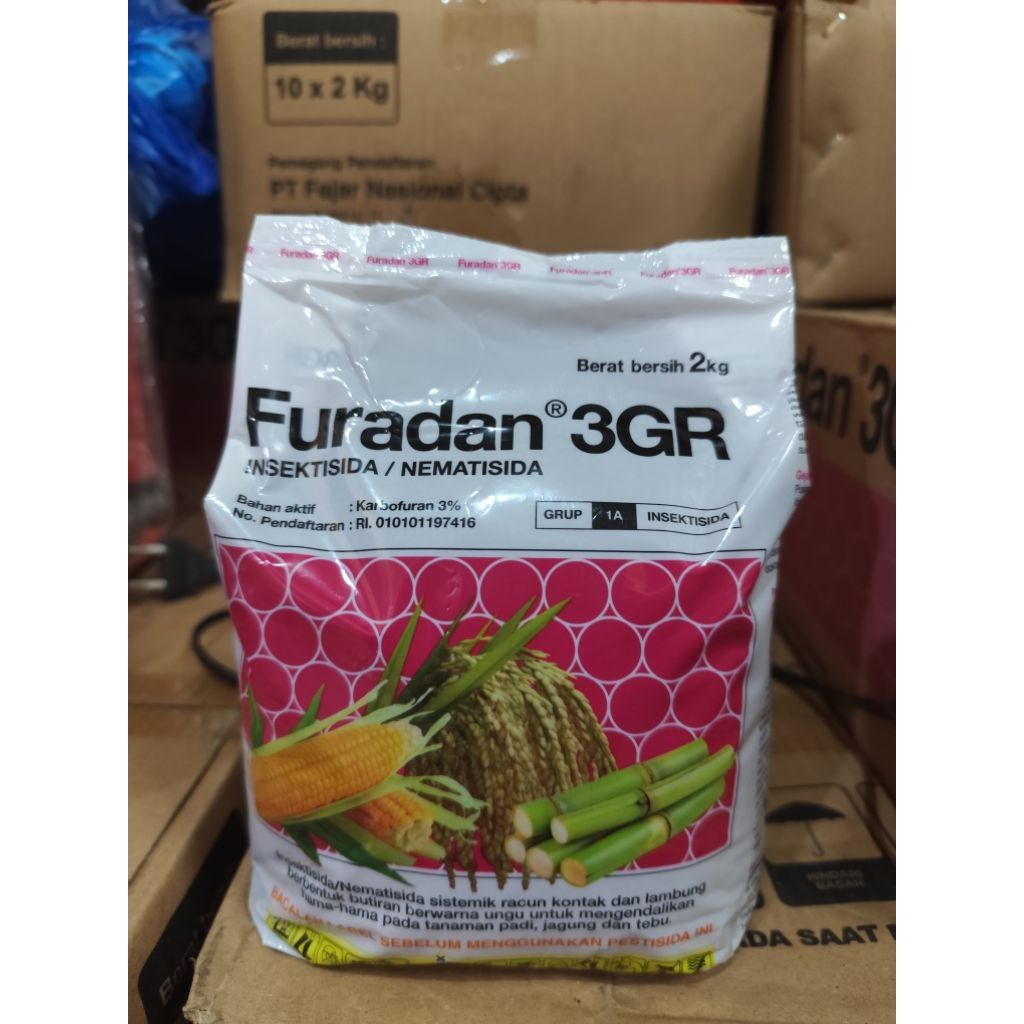 Jual FURADAN 3GR Insektisida Nematisida Obat Pengendali Hama Pada ...