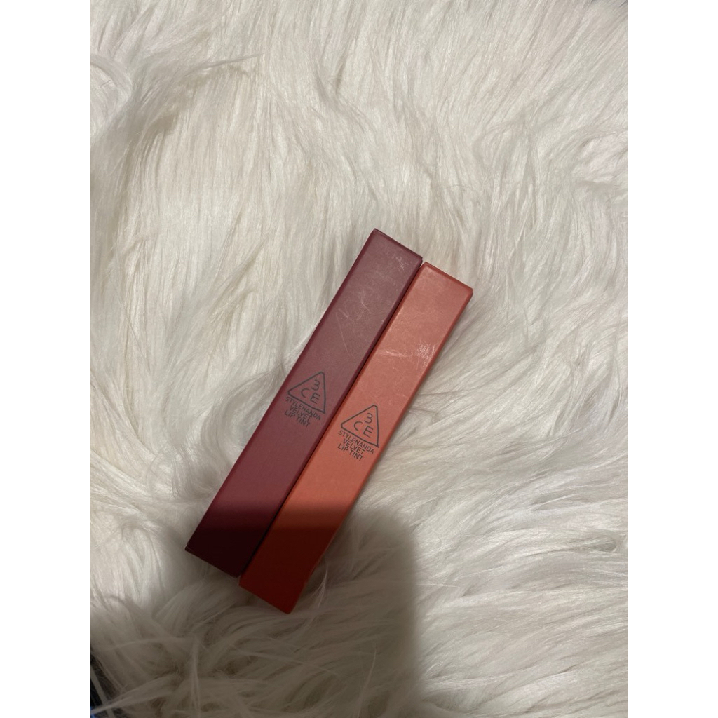 Jual 3Ce Velvet liptint shade taupe dan think again | Shopee Indonesia