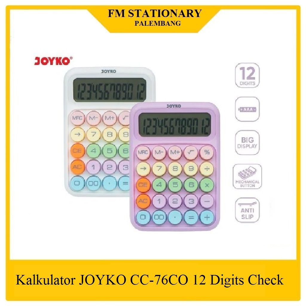 Jual Kalkulator JOYKO CC-76CO 12 Digits | Shopee Indonesia