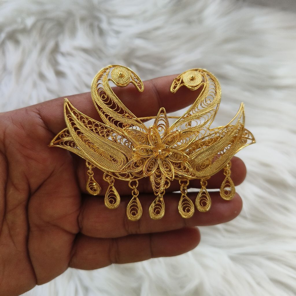 Jual Bros Angsa Lapis Emas 24K / Bros Kebaya / Bros Batik / Bros Sultan ...