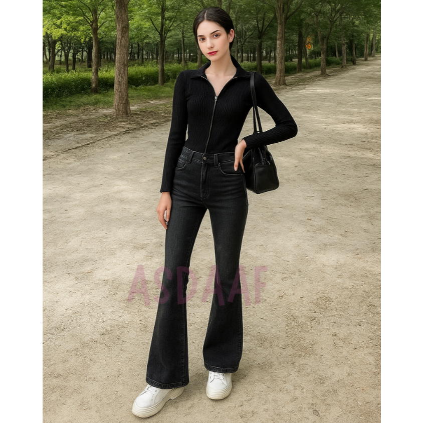Jual Celana Cutbray Jeans Retro - Celana Jeans Cutbray Wanita - Celana ...