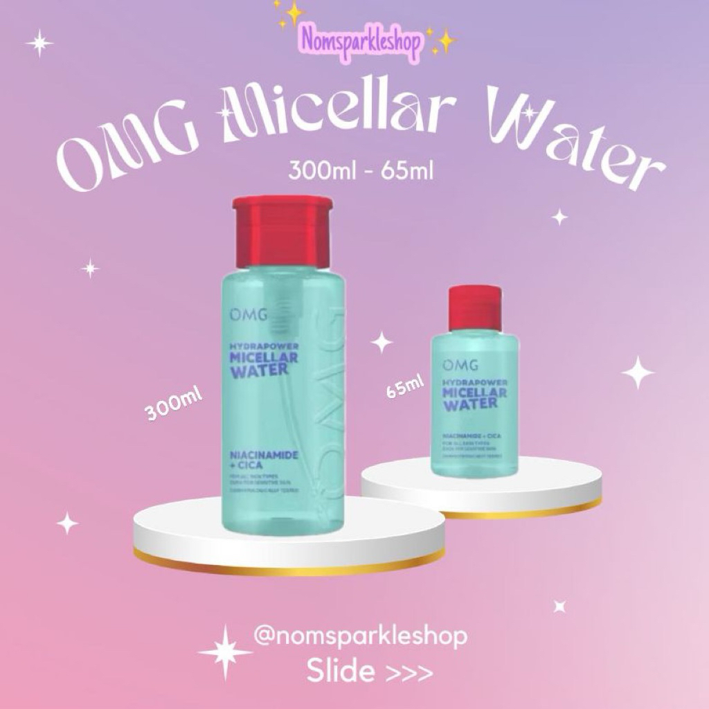 Jual OMG OH MY GLOW HydraPower Micellar Water 65 Ml & 300 Ml ...