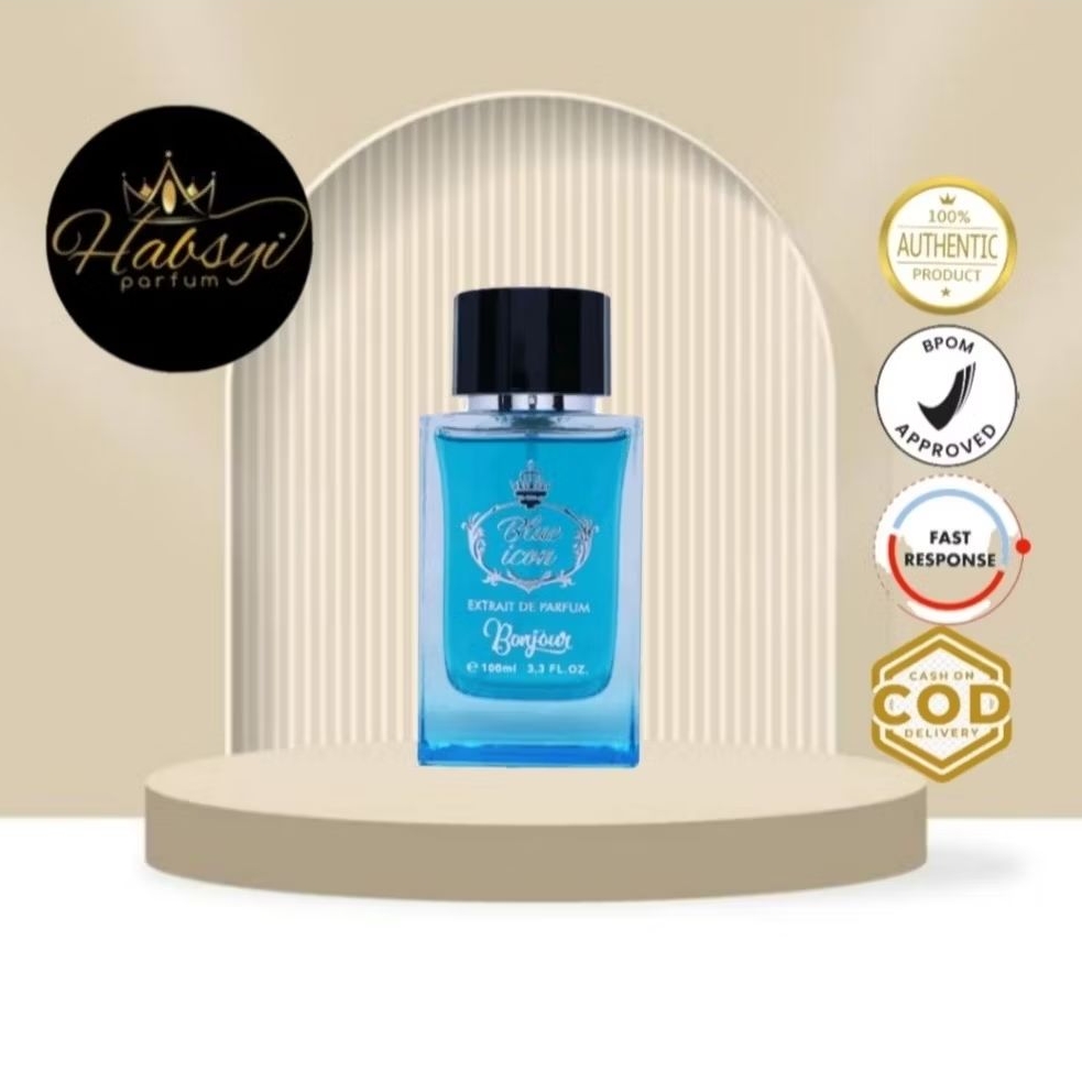 Jual BONJOUR BLUE ICON EXTRAIT DE PARFUM 100ML | Shopee Indonesia