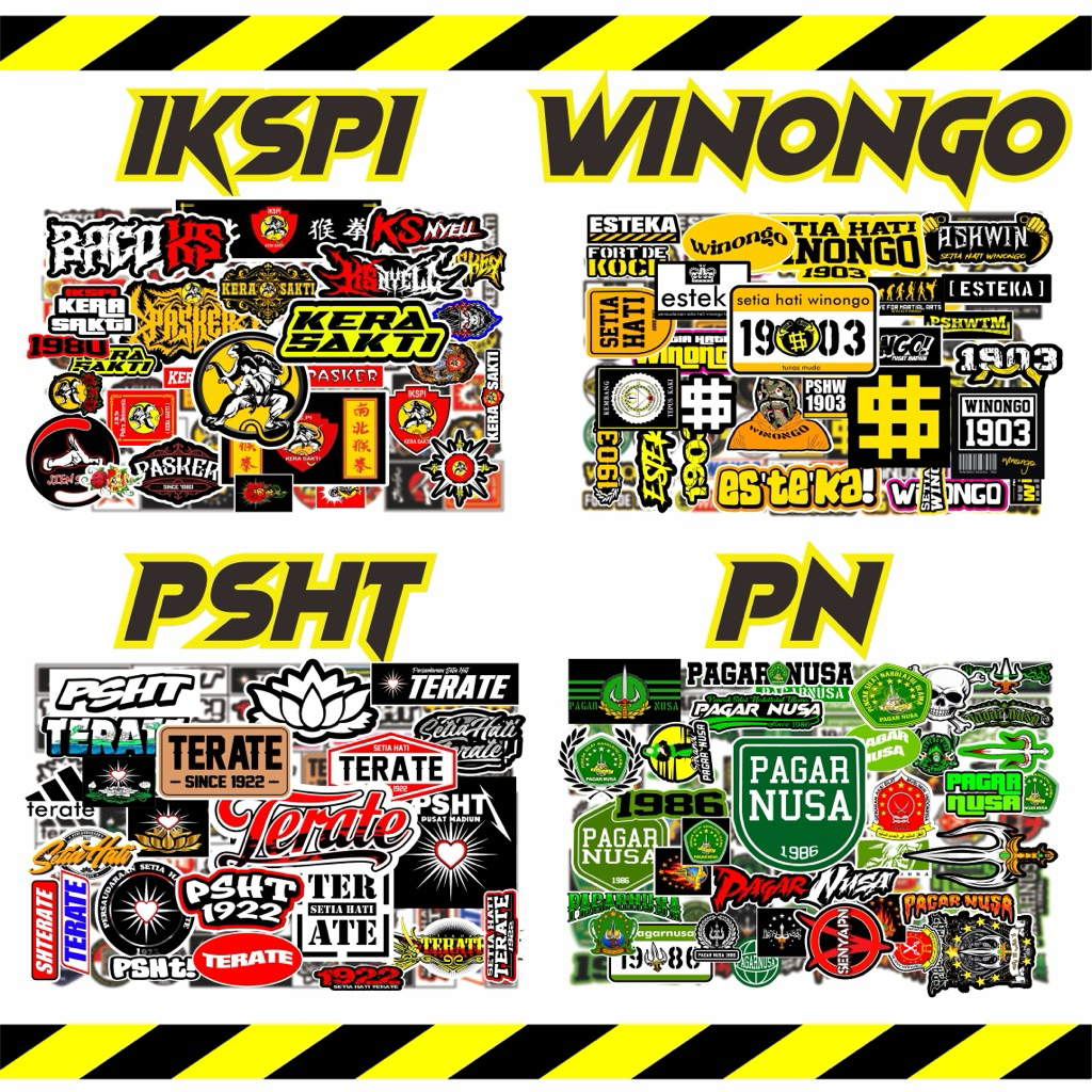 Jual Stiker Pack PSHT | PSHW | IKSPI | Pagar Nusa premium cutting vinly ...