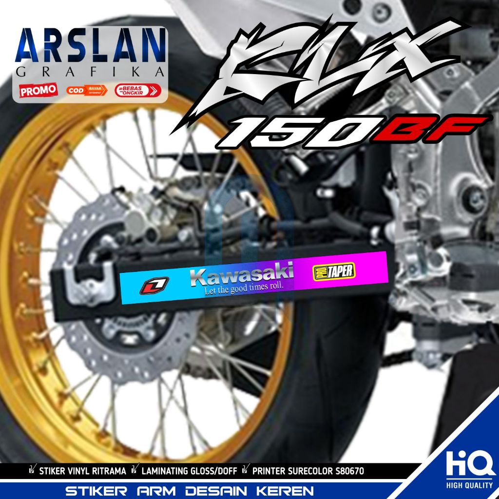 Jual Stiker Arm Keren untuk Kawasaki KLX BF 150 Bahan Berkualitas Tahan ...