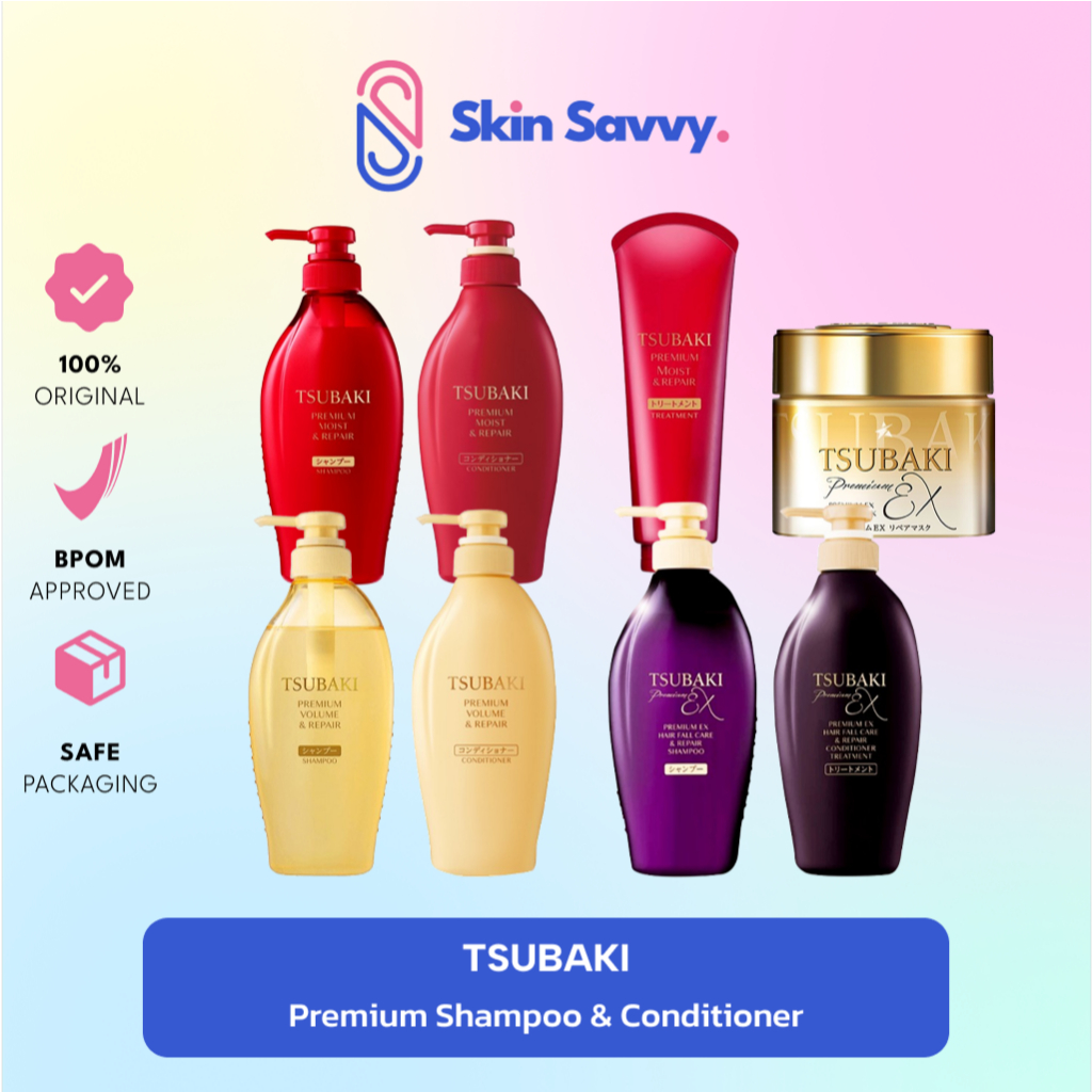 Jual TSUBAKI Premium Moist & Repair Shampoo Conditioner Mask Treatment ...