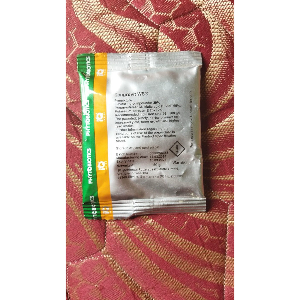Jual SANGROVIT ws phytobiotics broiler ayam petelur babi kalkun dan ...