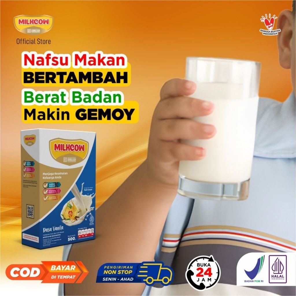 Jual MILKCOW SUSU SAPI BUBUK PENGGEMUK BADAN ANAK-DEWASA||ISI 500 GR ...