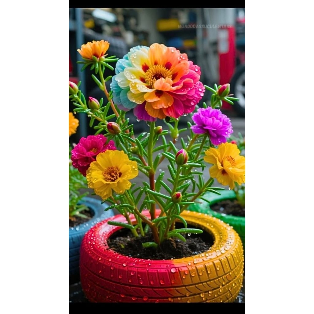 Jual MURAH!! Tanaman sutra Bombay bunga kombinasi - tanaman portulaca ...