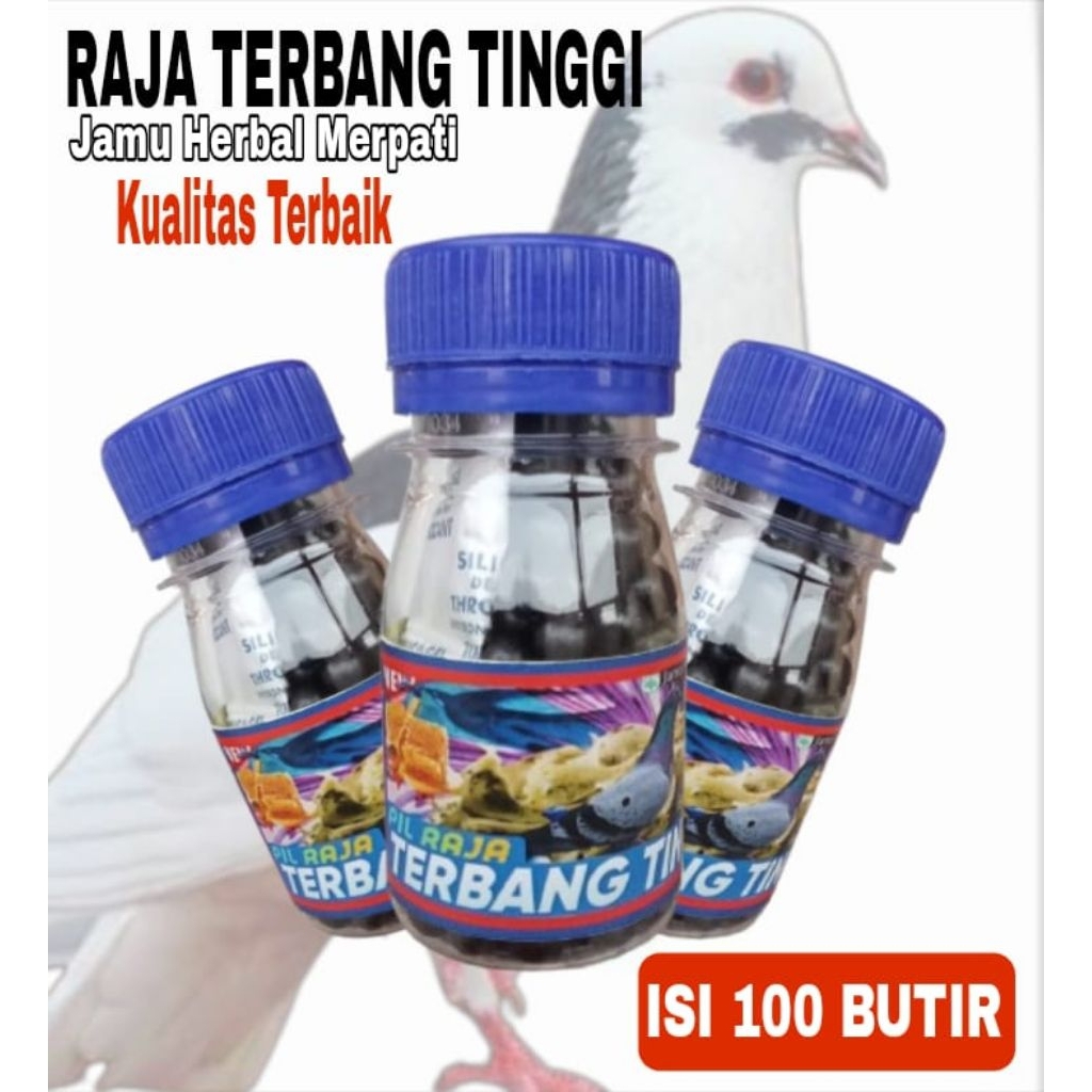 Jual KUALITAS PREMIUM JAMU MERPATI RAJA TERBANG TINGGI isi 100 pil ...