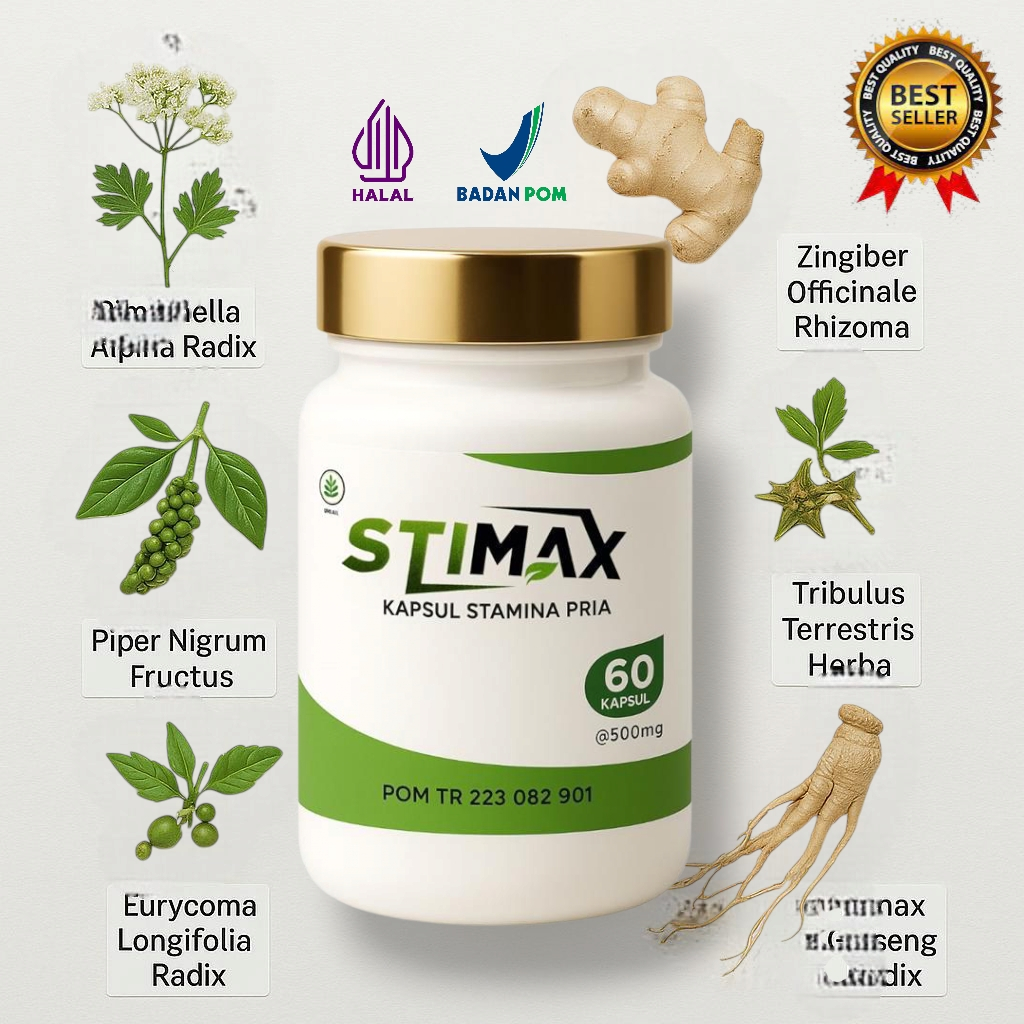 Jual Original Kapsul Stamina STIMAX Suplemen Penambah Obat Stamina Pria ...
