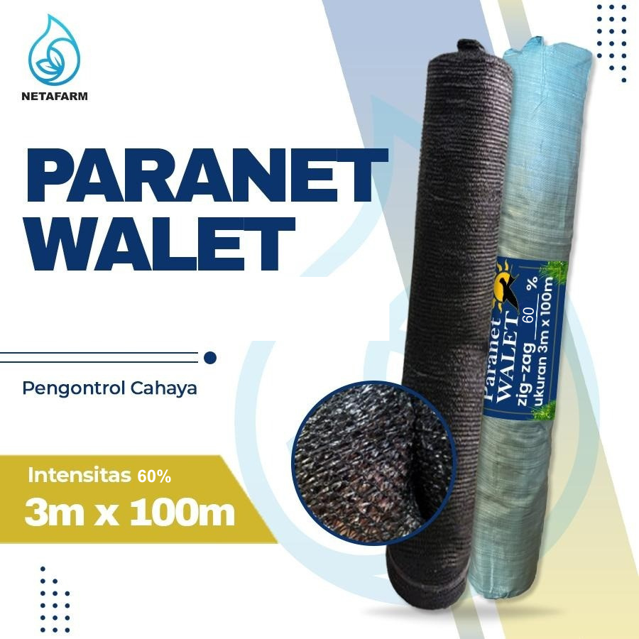 Jual Jaring PARANET WALET zig zag 60% 3 x 100 m - 1 Roll | Shopee Indonesia
