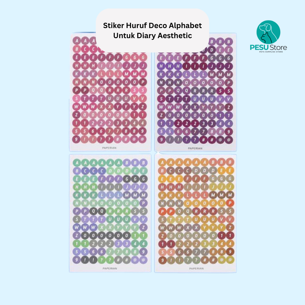 Jual Stiker Huruf Alphabet Aesthetic – Stiker Dekorasi Jurnal ...