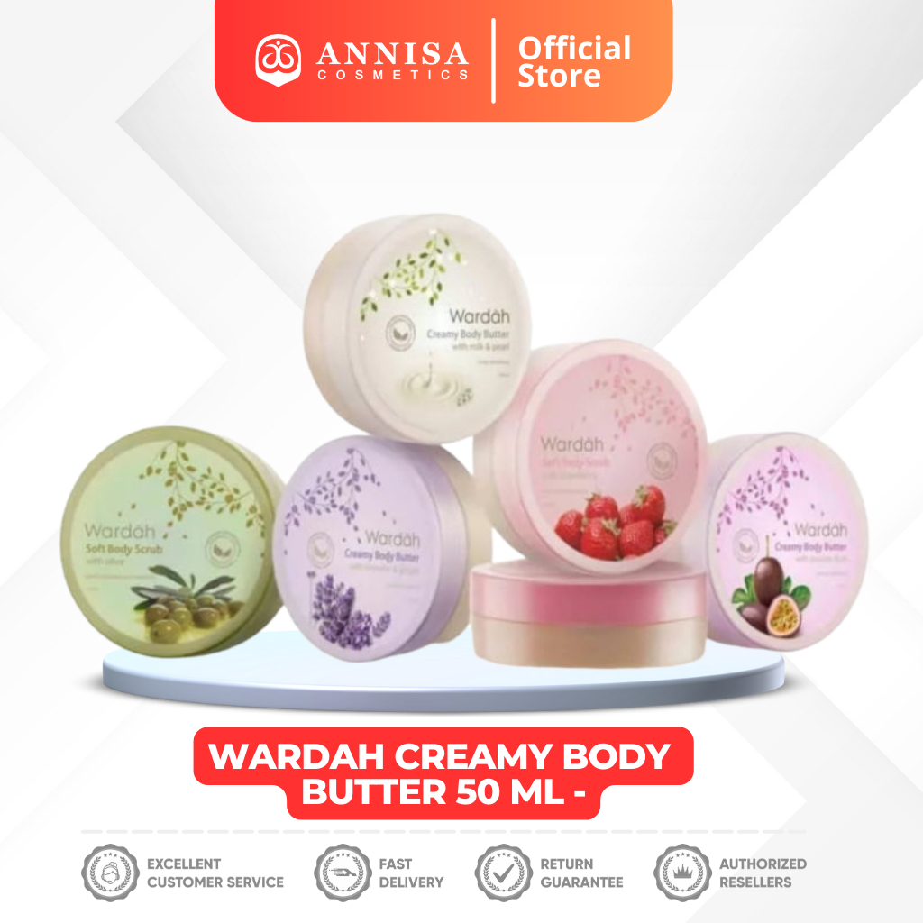 Jual Wardah Creamy Body Butter 50 ml - Membantu Melembabkan Dan ...