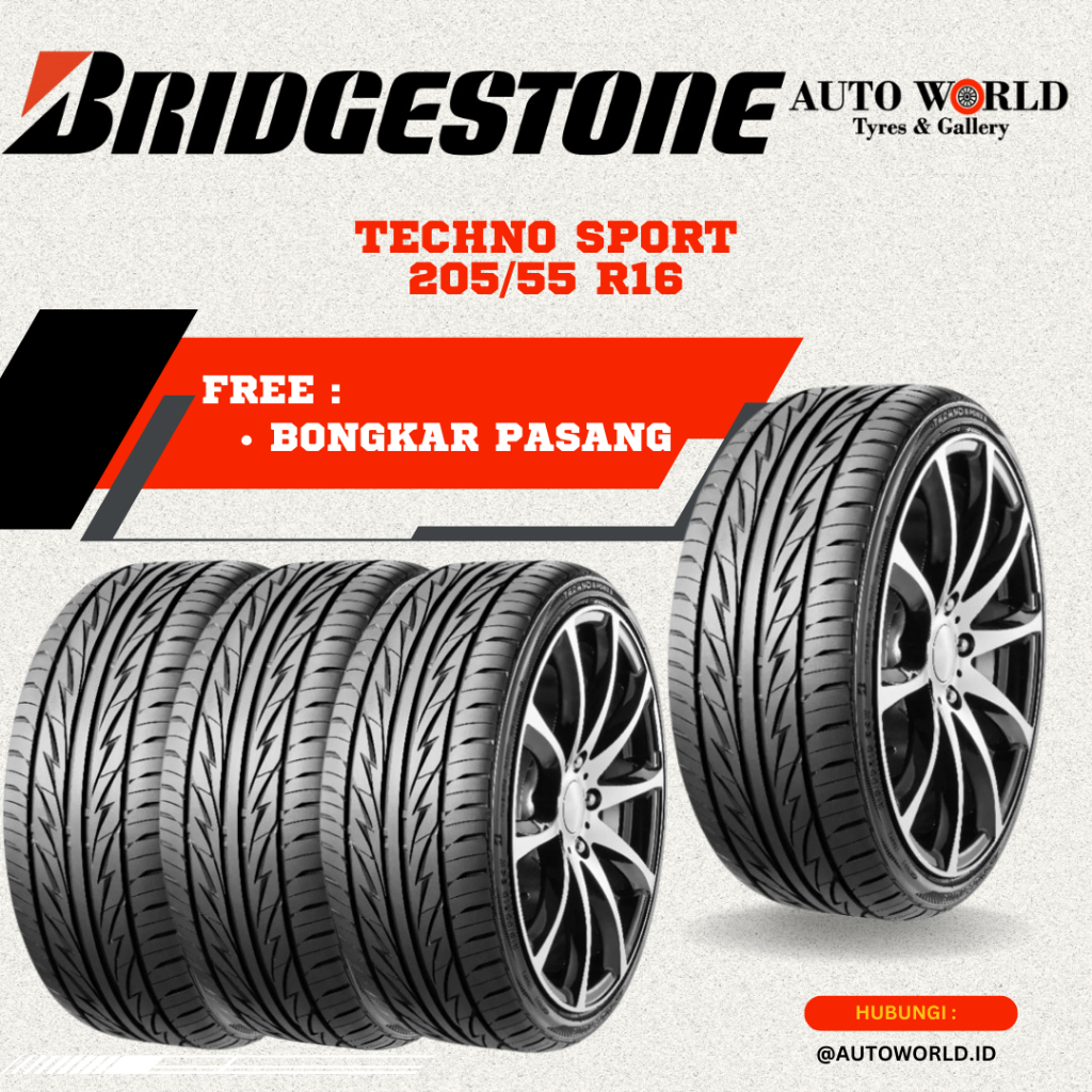 Jual Ban Bridgestone Techno Sport ukuran 205/55 R16 | Shopee Indonesia