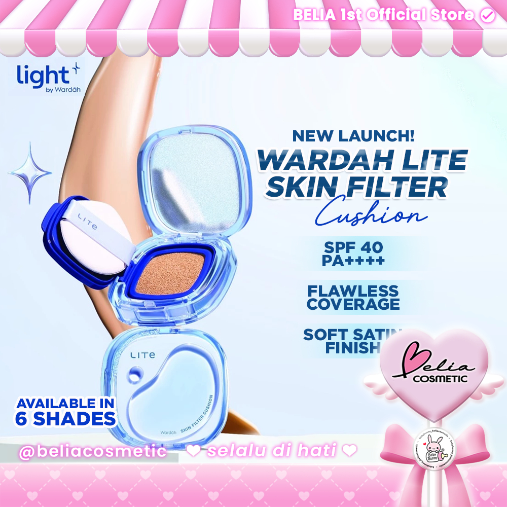 Jual BELIA WARDAH Lite Skin Filter Cushion 11g | Make Up Ringan Tahan 8 Jam | Shopee Indonesia