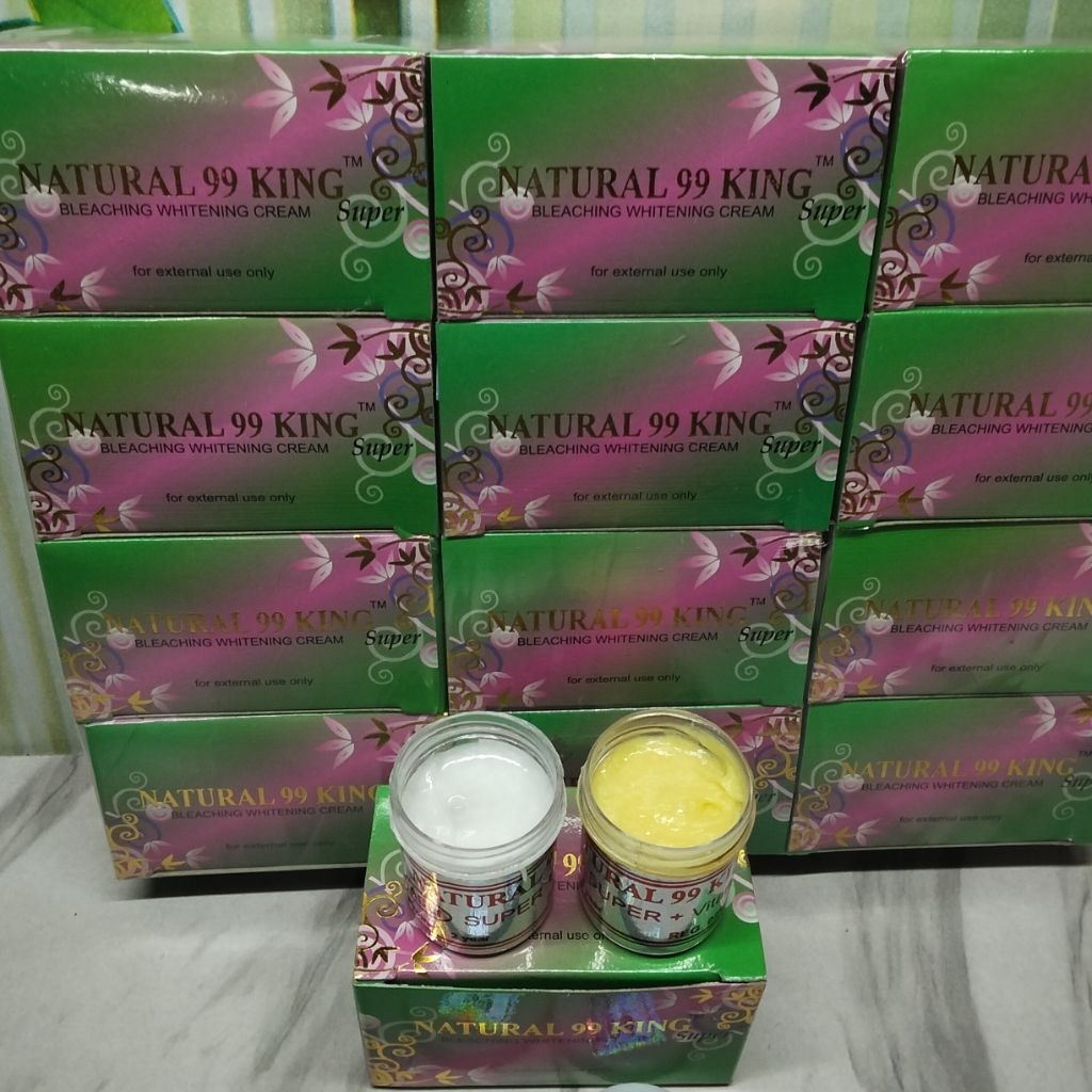 Jual Cream Natural 99 king hijau Bleaching whitening cream Lusinan ...