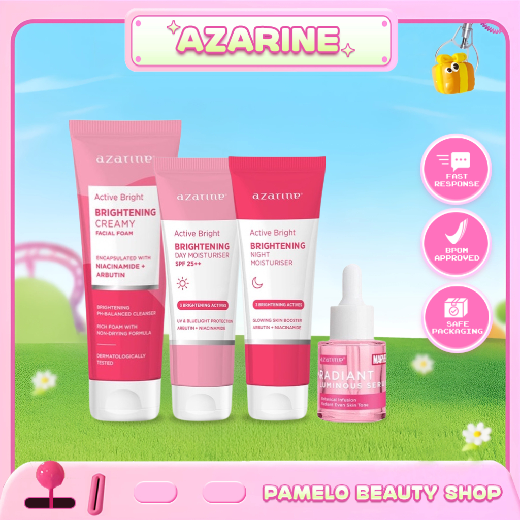 Jual ️ Pamelo ️ AZARINE Active Bright Series | Brightening Day & Night ...